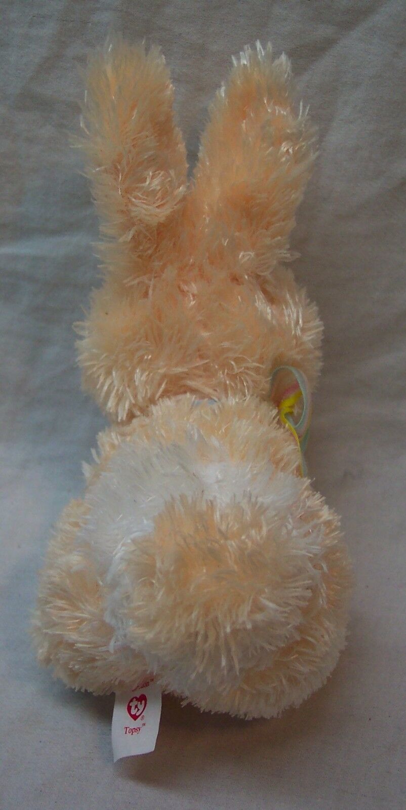 TY Basket Beanies TOPSY THE ORANGE BUNNY RABBIT 5" Plush Stuffed Animal ...