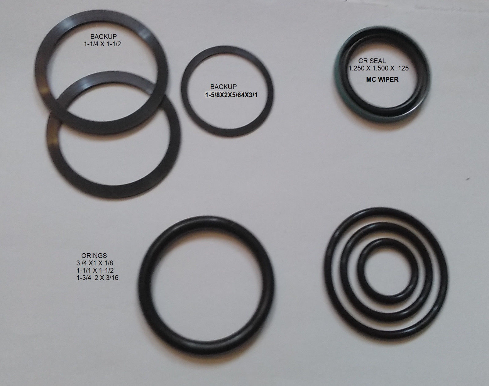 Massey Ferguson 232 Loader Tilt Hydraulic Cylinder Seal Kit 837393m91 Farm Implement Parts