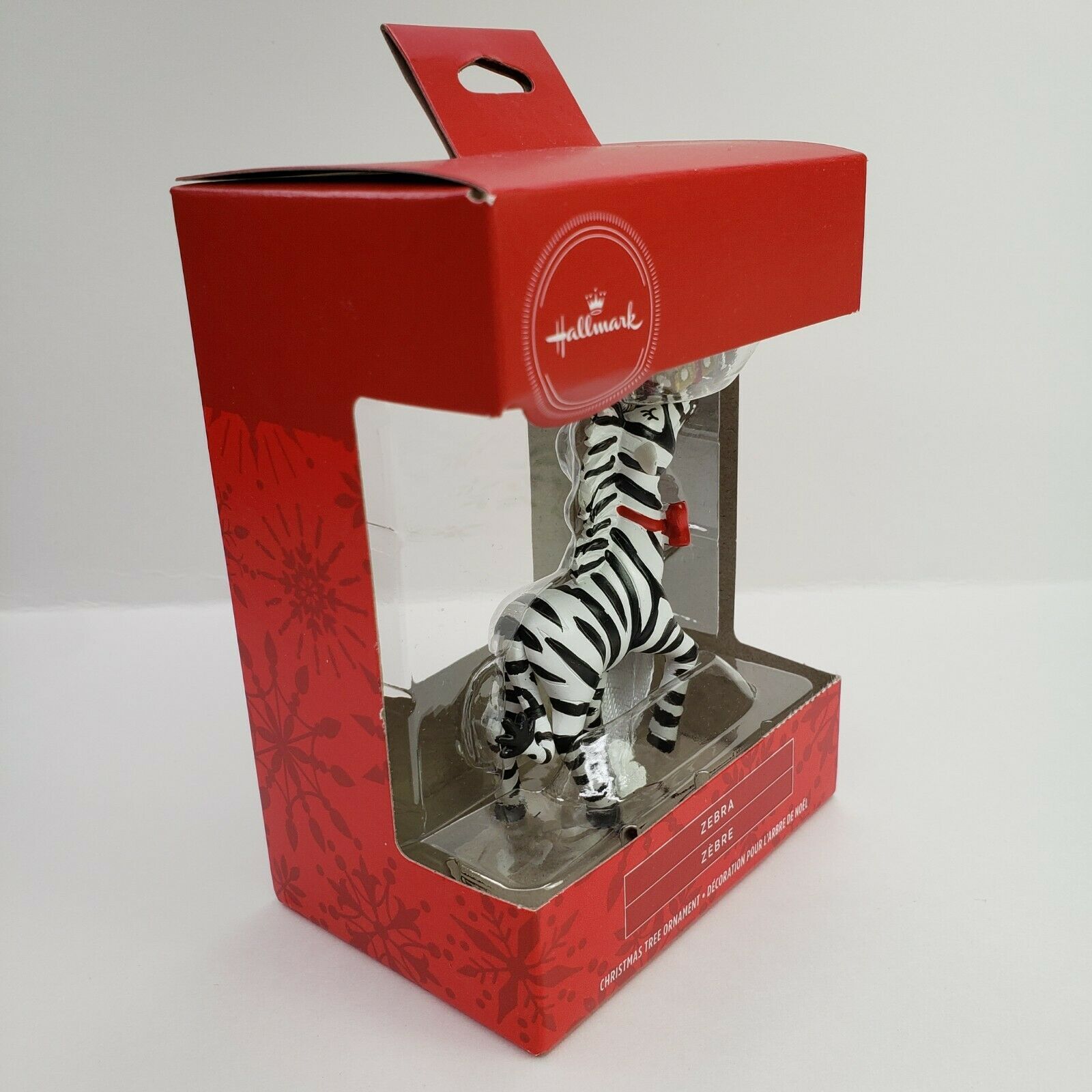 Hallmark Prancing Zebra Christmas Tree Ornament with Gift Box Walmart ...