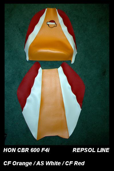01 02 03 Honda CBR 600 F4i Repsol Line Sport Bike Motorcycle Seat Cover ...
