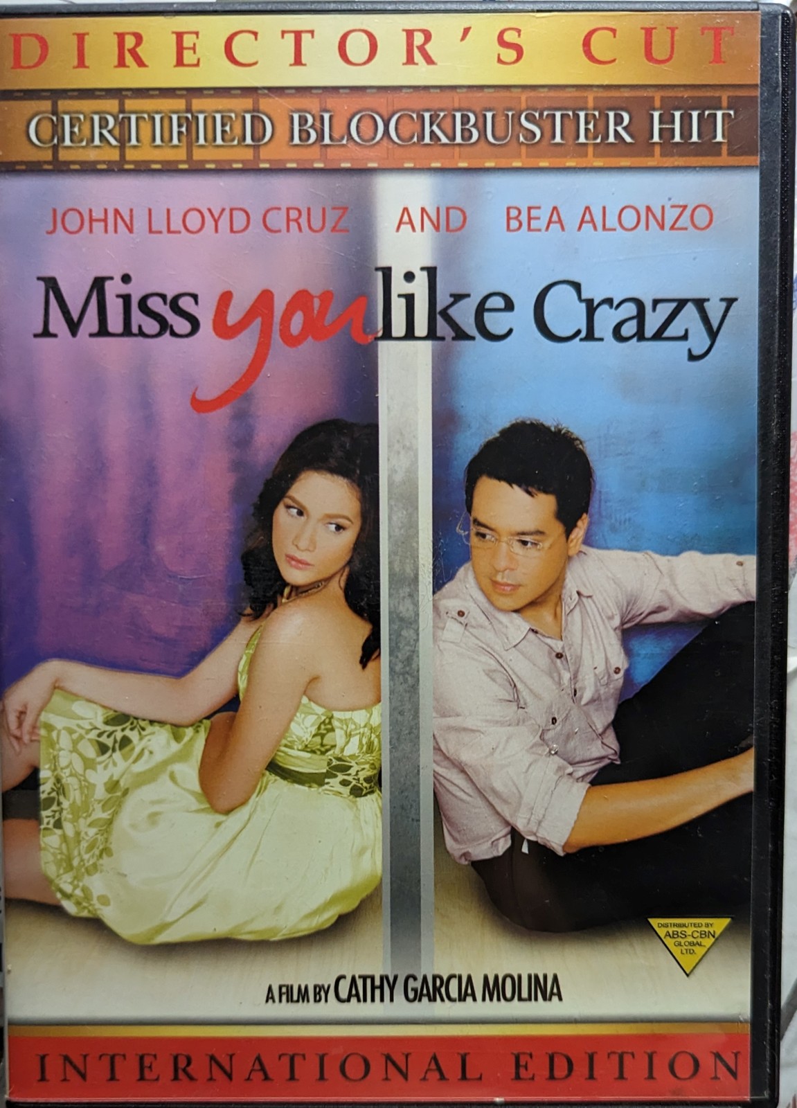 Miss You Like Crazy John Lloyd Cruz & Bea Alonzo Philippine Tagalog DVD ...