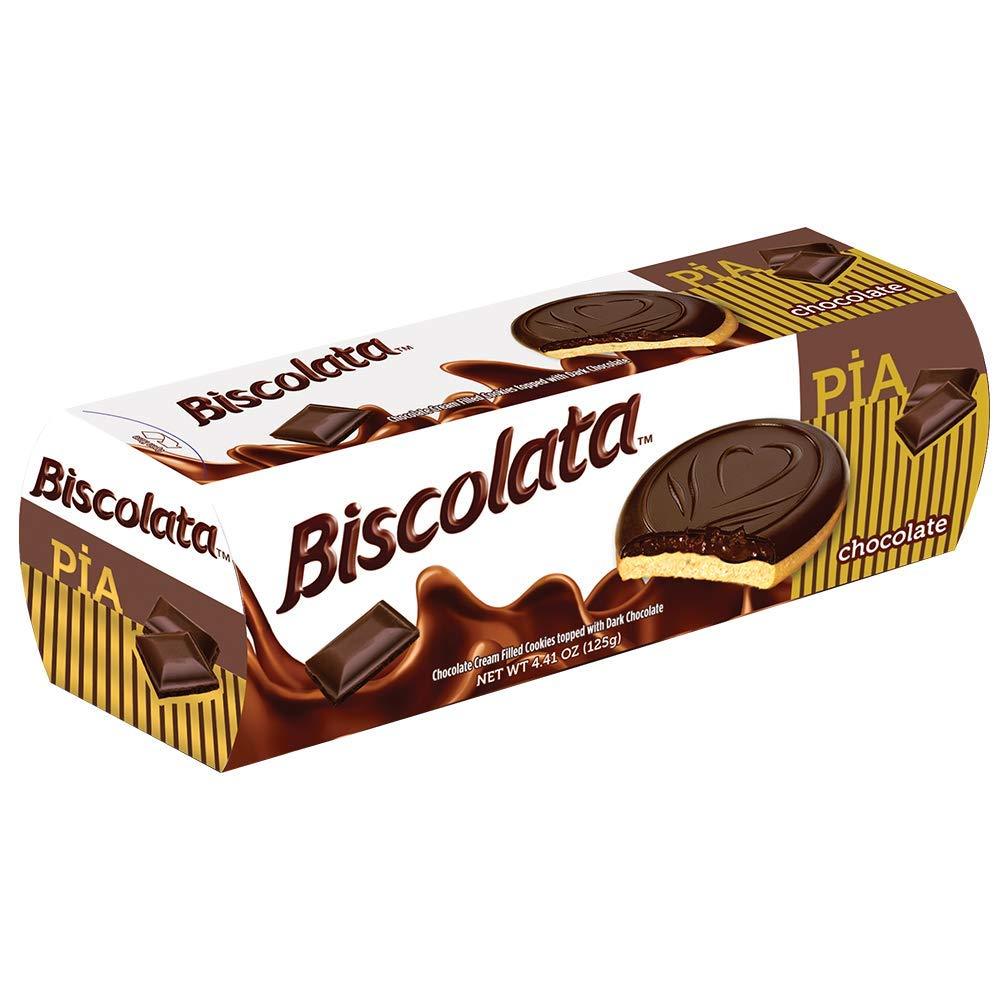 Biscolata Pia Chocolate Cookies with Chocolate or Fruit Filling – 4 ...