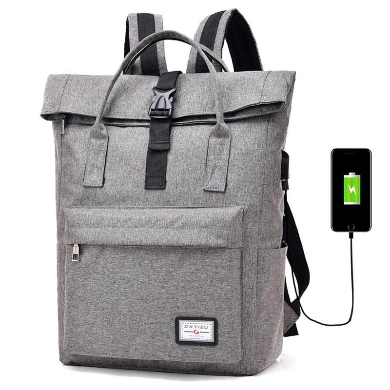 Anti-theft Backpack USB Charging Men Laptop Backpacks For Teenagers ...
