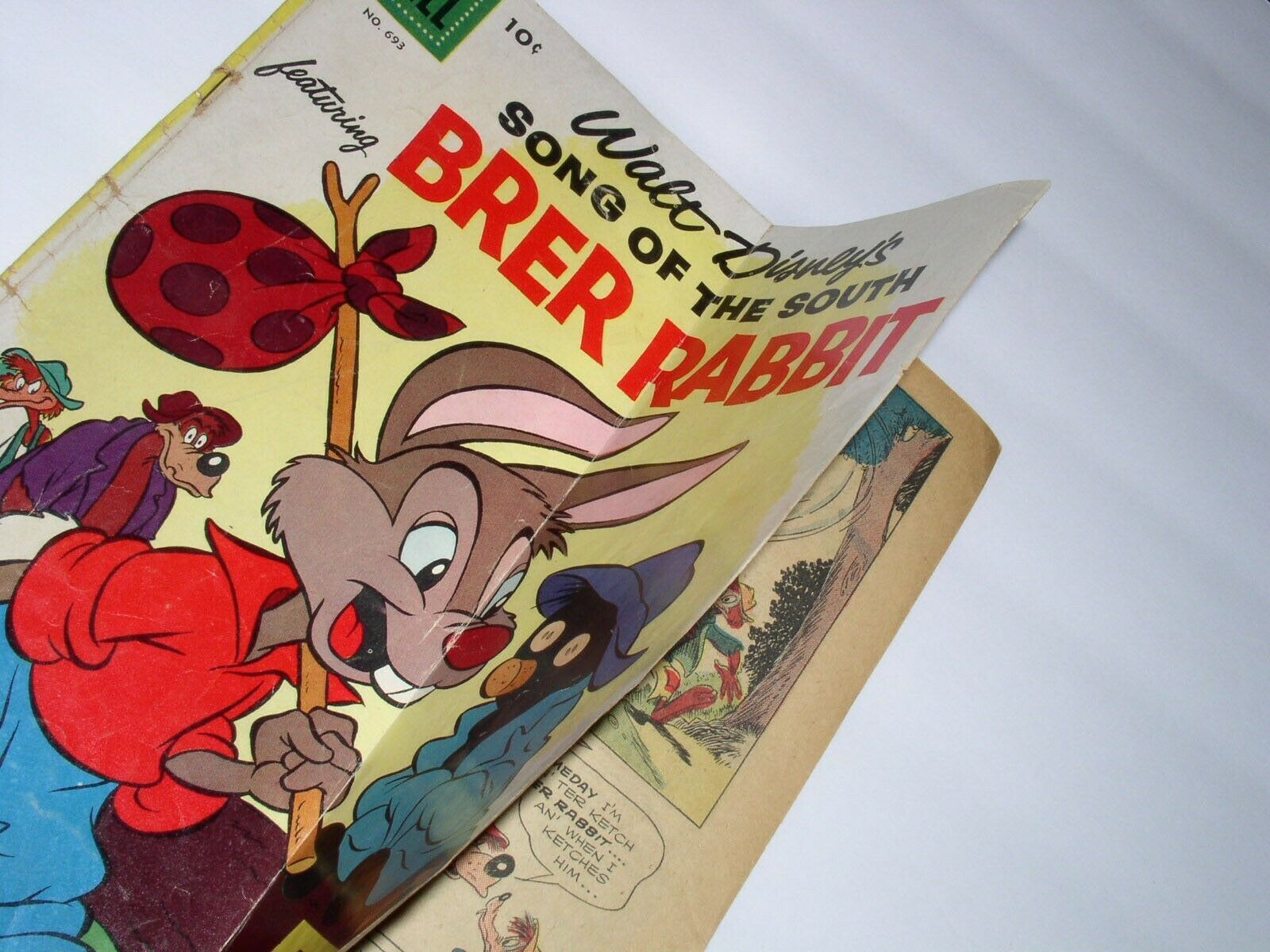 Song Of The South Brer Rabbit Comic Book No. 693 Vintage 1956 Walt ...