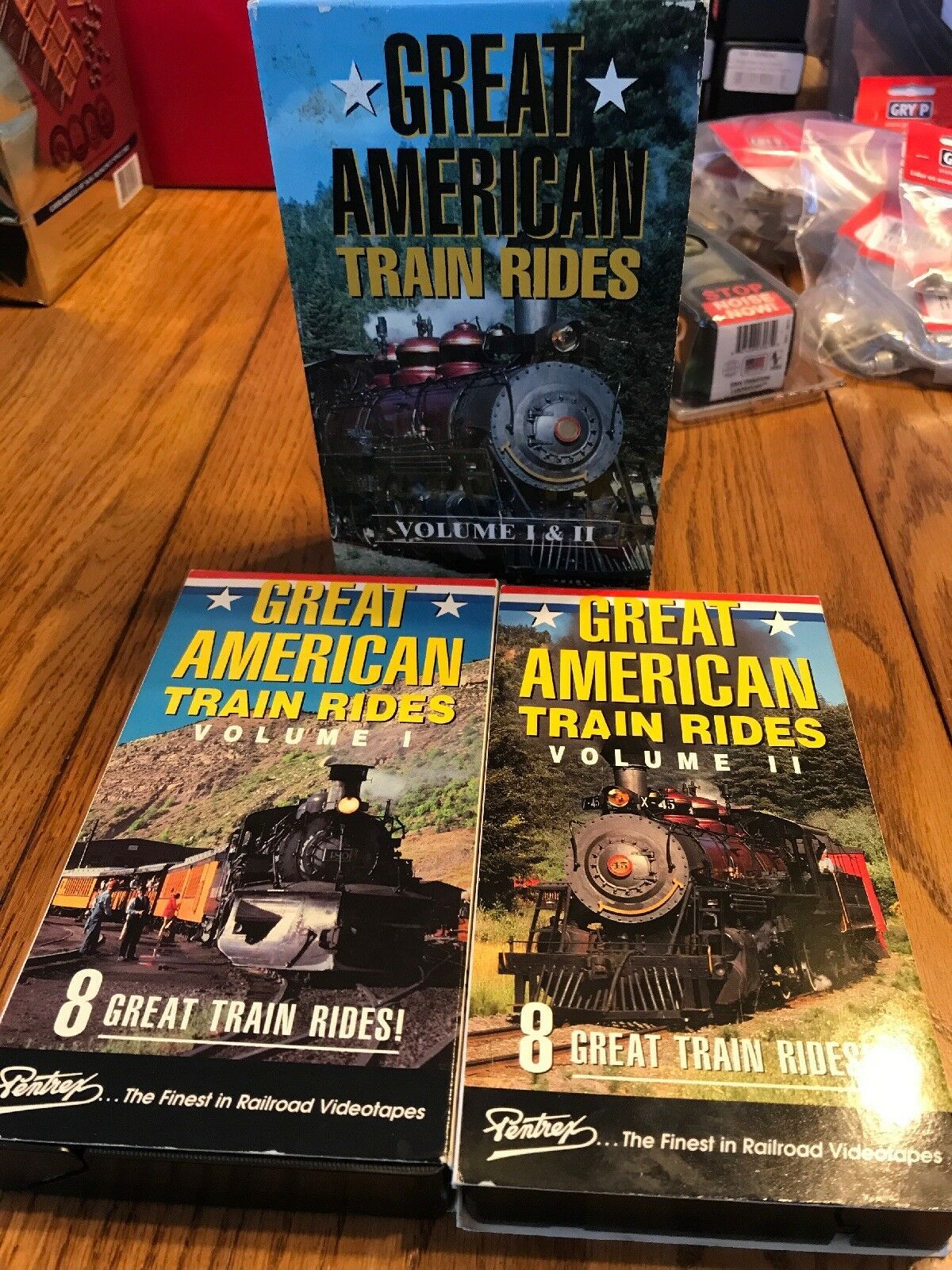 Great american train rides volume I & II (vhs, 1994, 2-tape) ships n ...