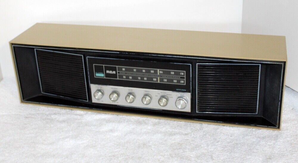 RCA RCL-70B MCM Am/Fm Solid State Stereo Table Radio 1960's Deco ~ Read ...
