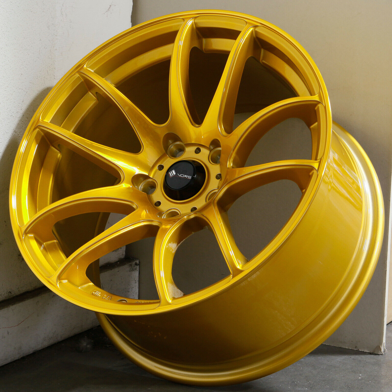 17x8/17x9 Vors TR4 5x114.3 35/30 Candy Gold Wheels Rims Set(4) 73.1 ...