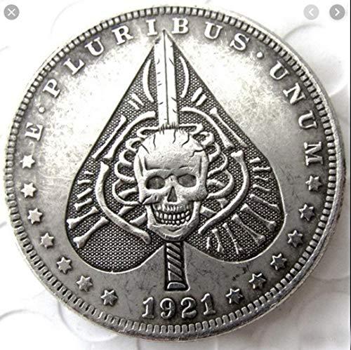 Rare Antique USA United States 1921 Sword Morgan Dollar Skull Coin ...