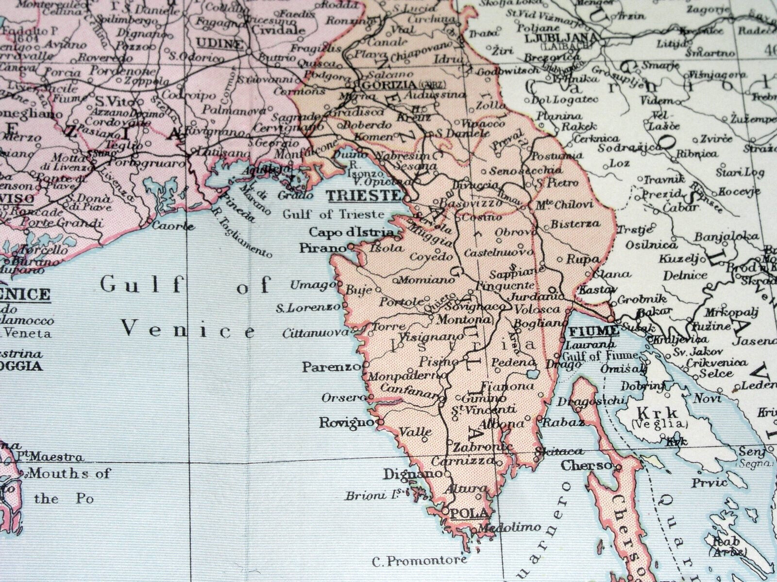 1940 VINTAGE WWII MAP OF ITALY / ITALIAN ISTRIA / SICILY / ROME INSET ...