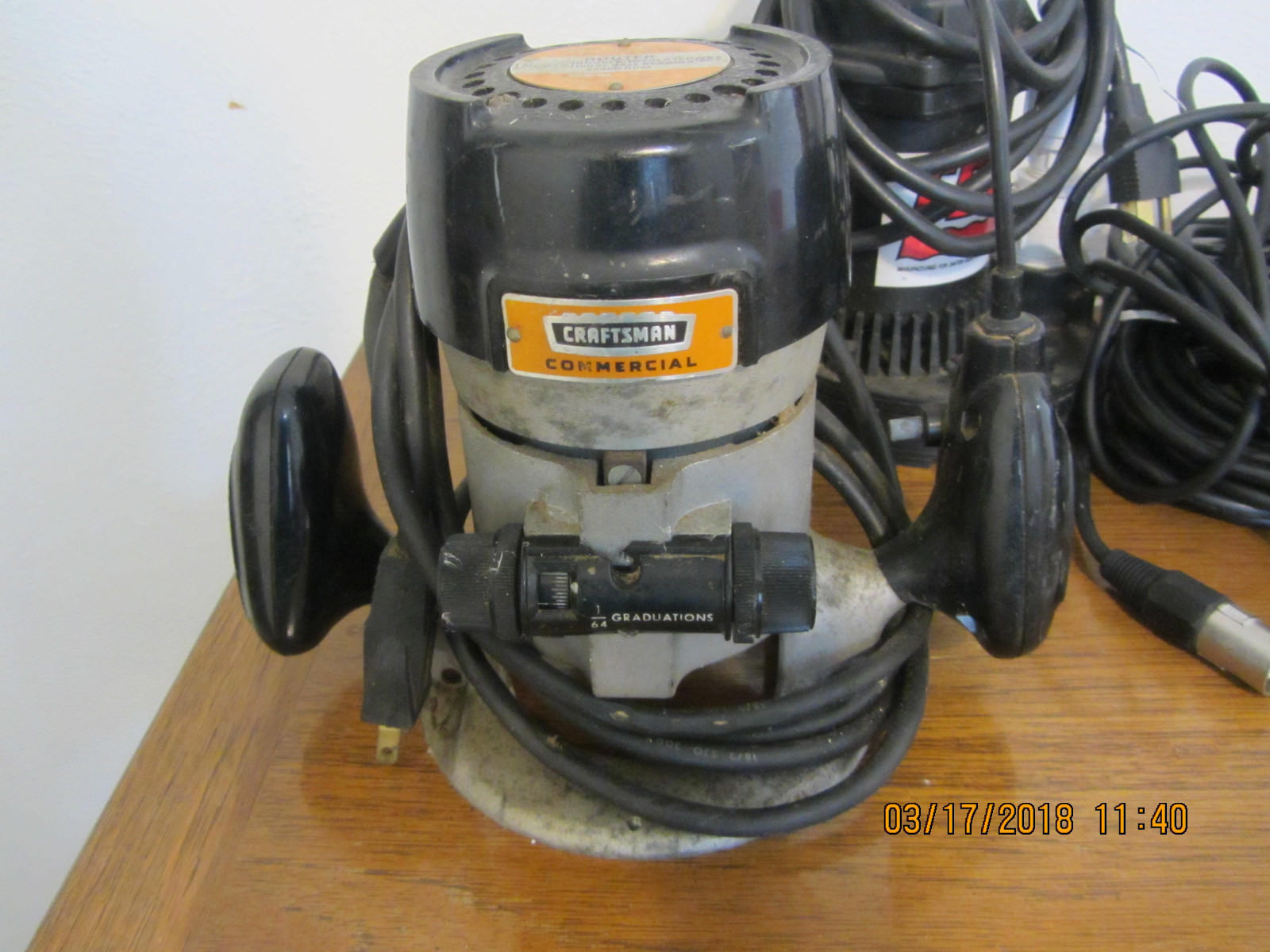 Sears Craftsman Commercial Router Model No. 315.17380 - 100% Ball ...