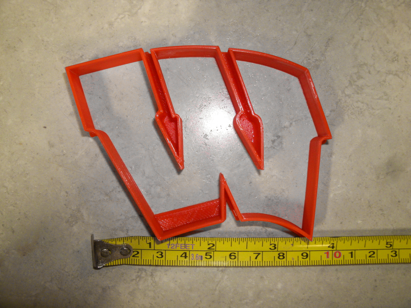 Wisconsin Badgers W Logo Football Basketball Cookie Cutter 3D Printed ...