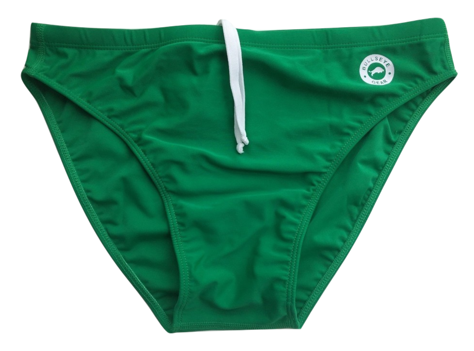 Green Bullseye Gear Mens Lycra Swim Brief 2 Sides S M L Speedo Style Hot Swimwear