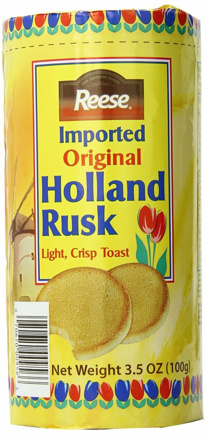 Reese Original Holland Rusk Light Crisp Toast 3.5 OZ (Pack of 6 ...
