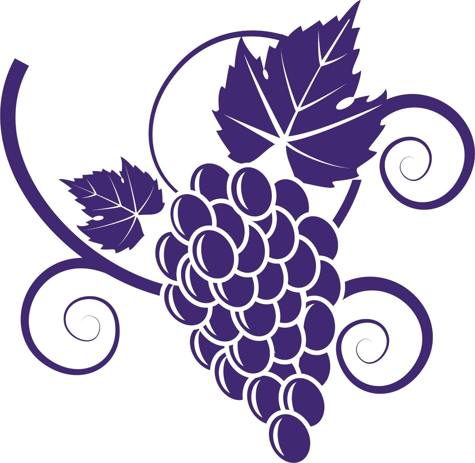 Grapes Food Grape Vine Car Truck Window Laptop Vinyl Decal Sticker ...