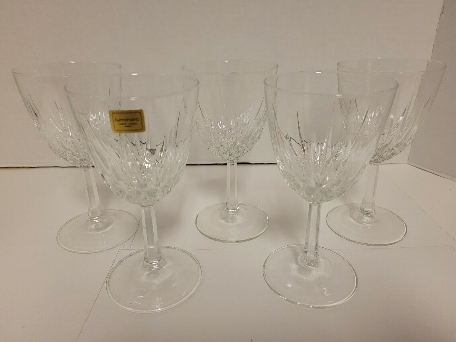 Luminarc Verrerie D'Arques France 6" Glasses - Set of 5 One w/Original ...