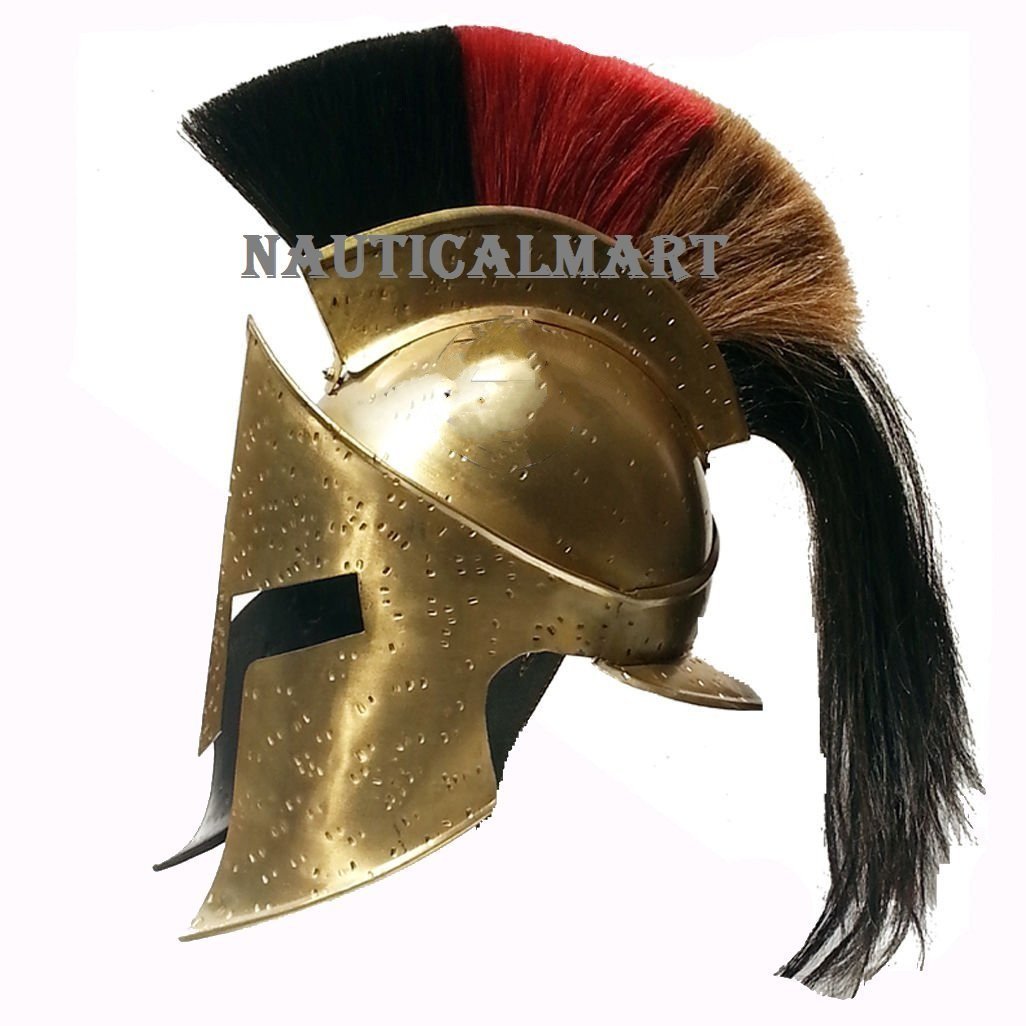 Brass Spartan King Leonidas 300 Armor Helmet By Nauticalmart - Knives ...