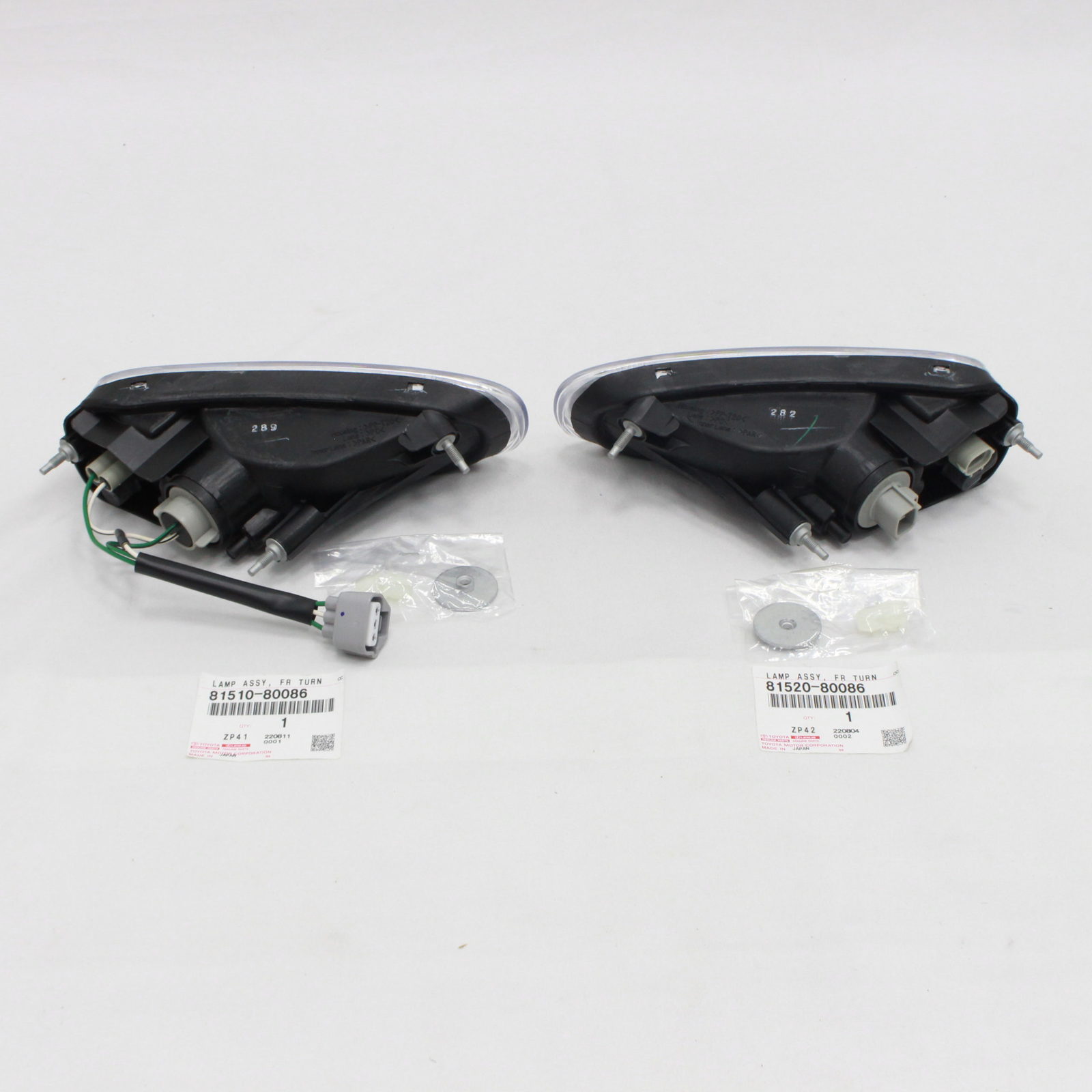 Toyota Supra JZA80 Front Bumper Clear Turn Signal Lights Lamps LH RH ...