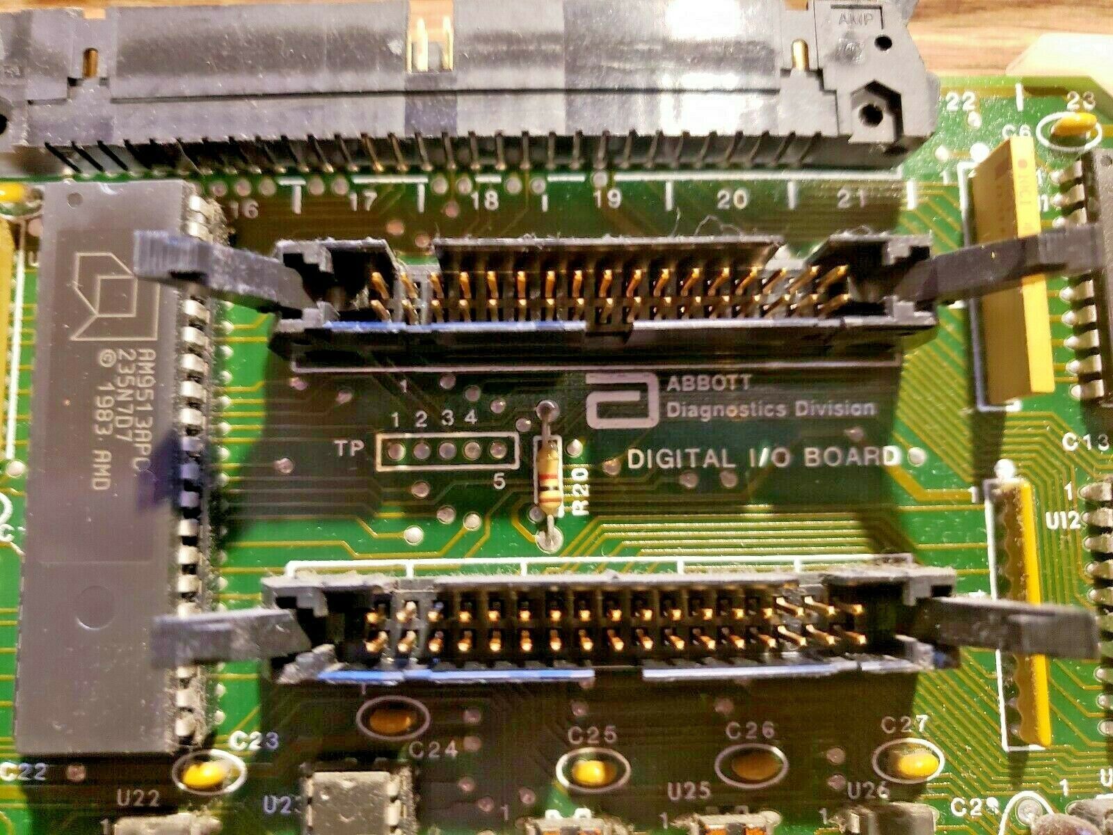 ABBOTT IMX ANALYZER I/O BOARD PWB 04931-103 REV-J A/W 04932 REV-F ...