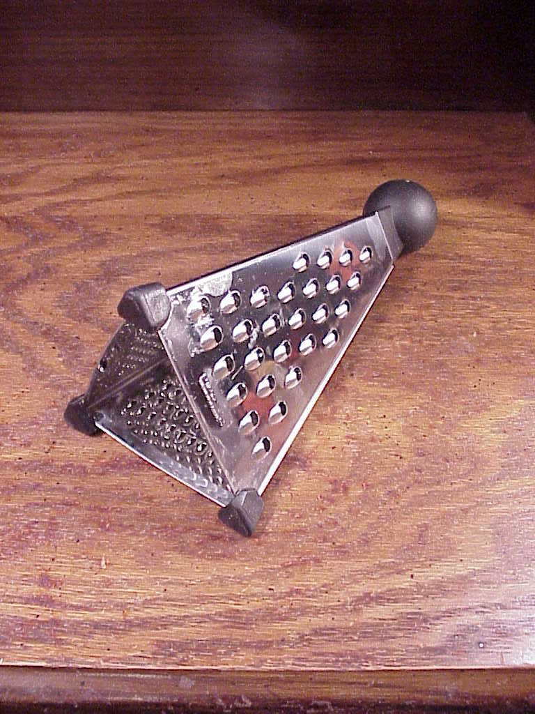 Progressive Pyramid Shaped Kitchen Shredder Grater, 3-Sided, Ergonomic ...