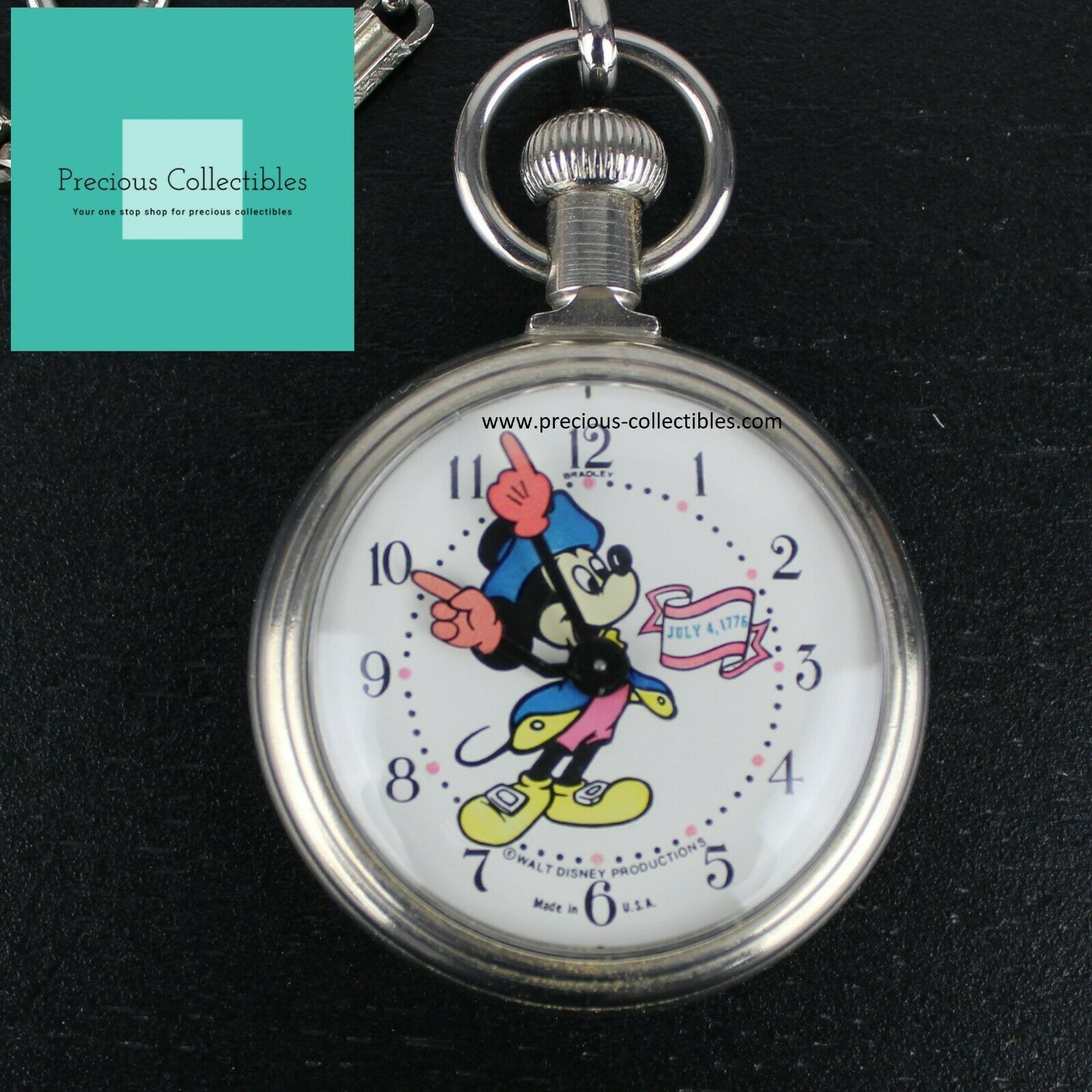 Extremely rare! Mickey Mouse commemorative pocket watch with original ...