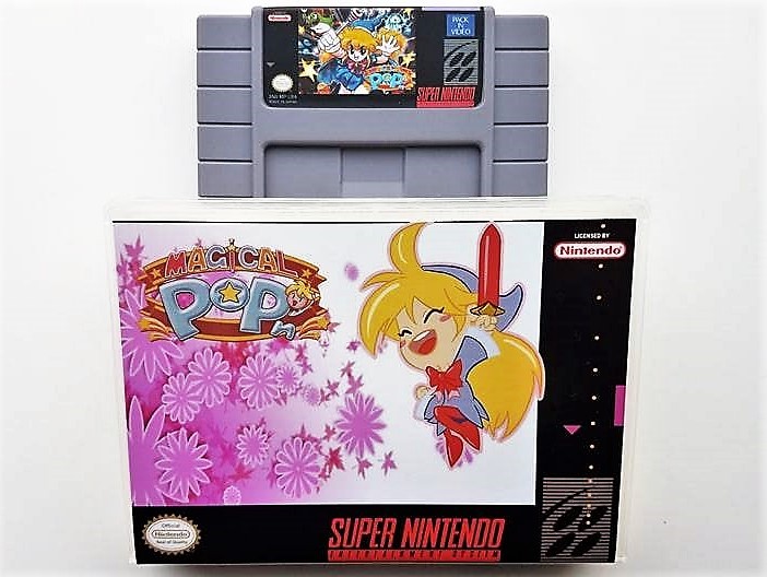 Magical Pop'N SNES Super Nintendo English NTSC US (Game + Case /Box ...