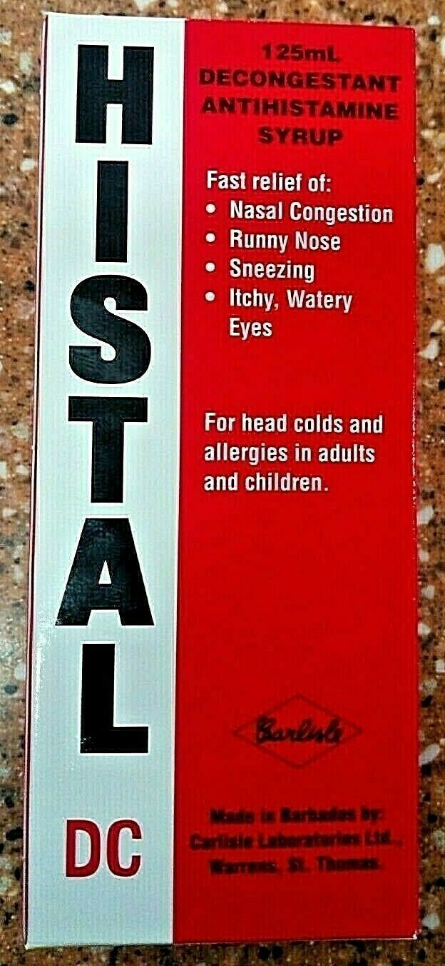 HistaL Decongestant Syrup 125mL ( For head colds and allergy ) - Cough ...