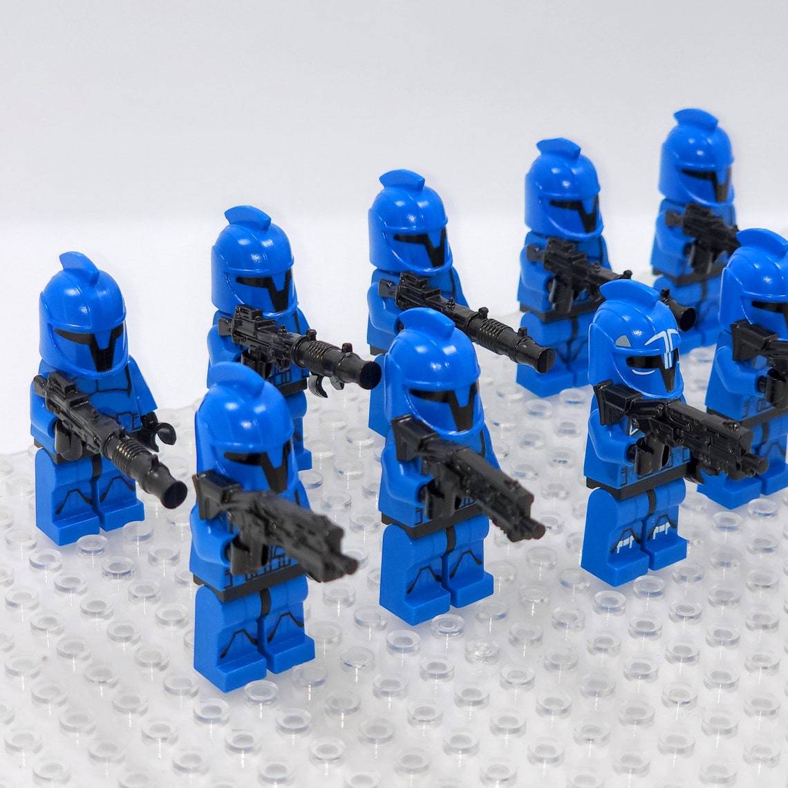 10pcs Senate Commando troopers Captain Jayfon Star Wars Minifigures ...