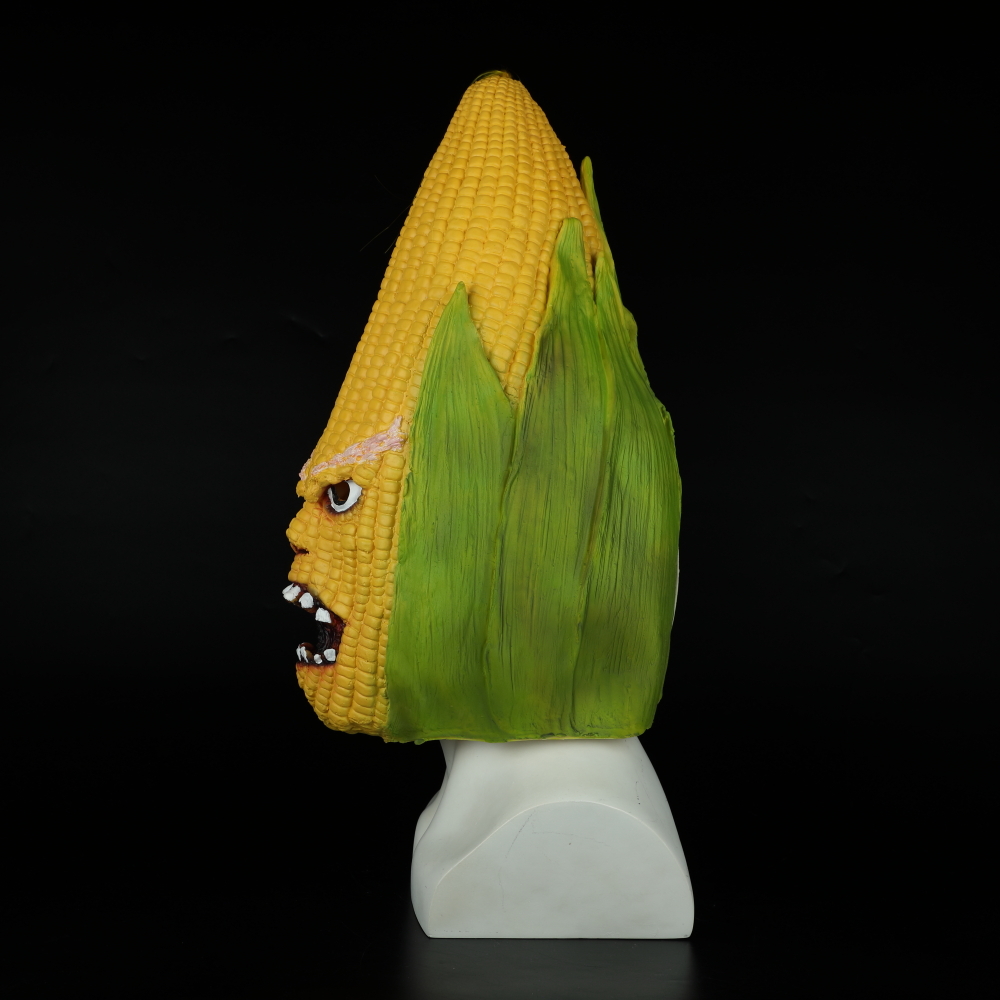 Angry Corn Mask Cosplay Funny Horror Vegetable Maize Mask Halloween ...