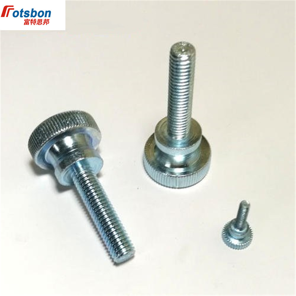 M5 Knurled Thumb Screw With Collar Knurling Screws Manual Adjustment Bolt DIN464 - Fasteners ...