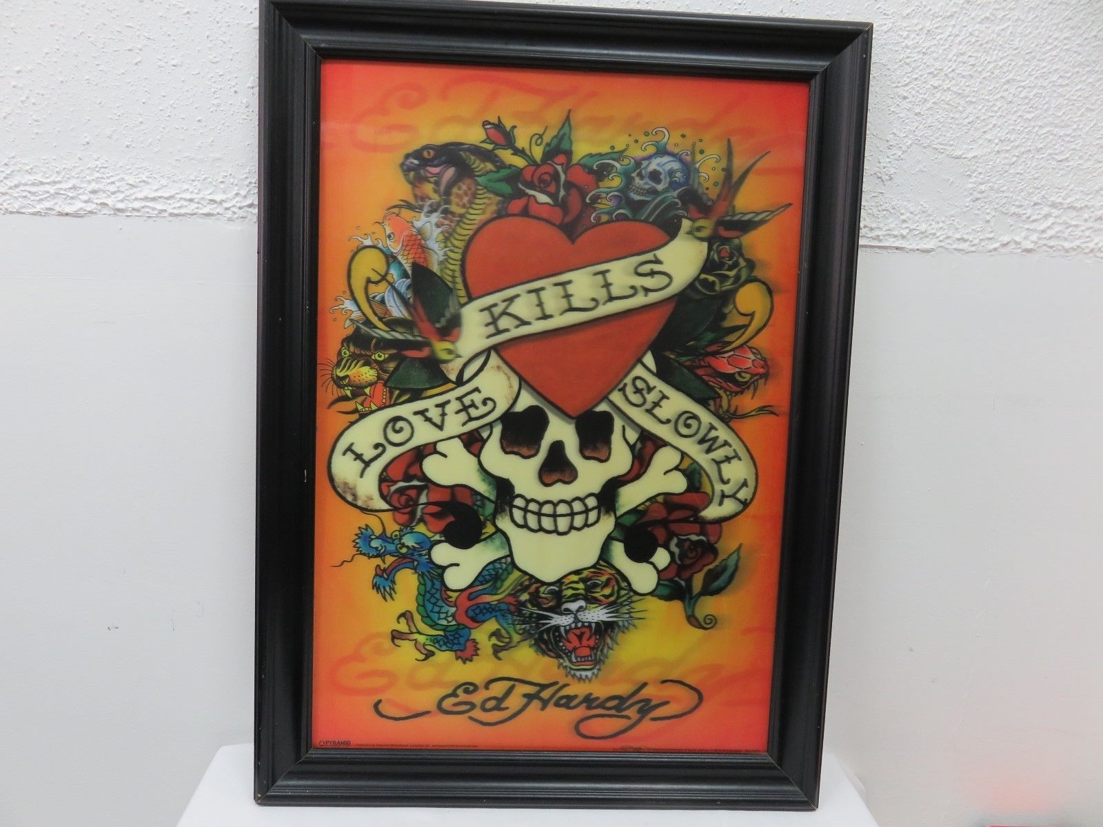 Ed Hardy Lenticular 3D Poster 22x30 Love Kills Slowly - Skull - Posters ...