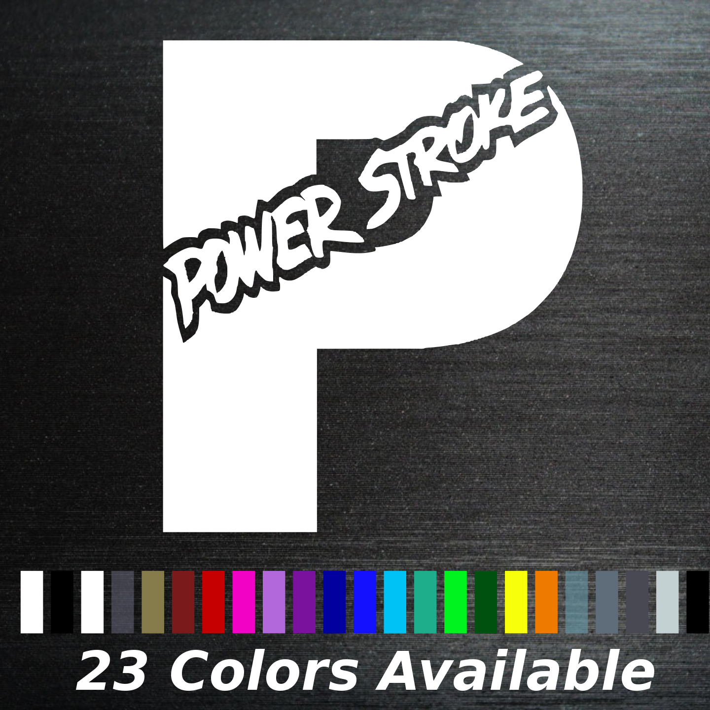 11" tall POWERSTROKE decal sticker american flag Diesel truck country ...