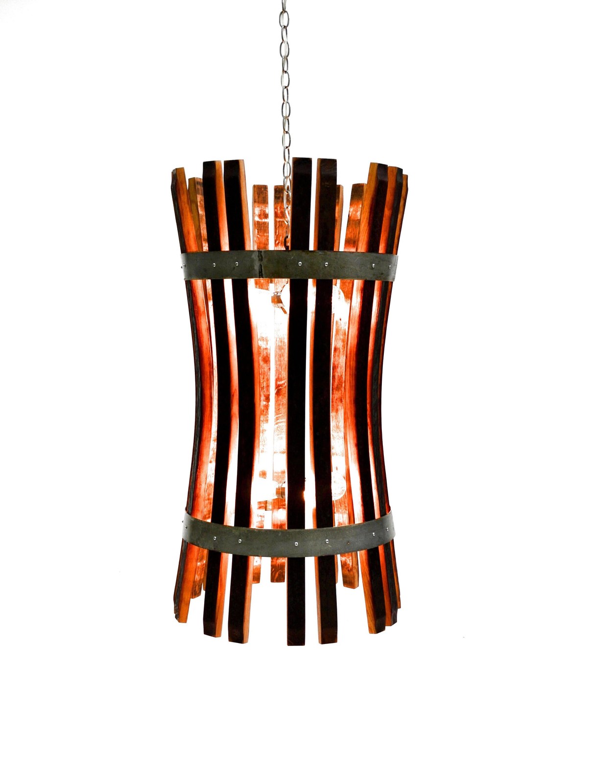 Wine Barrel Pendant Light - Pasadena II - Made from retired CA wine ...