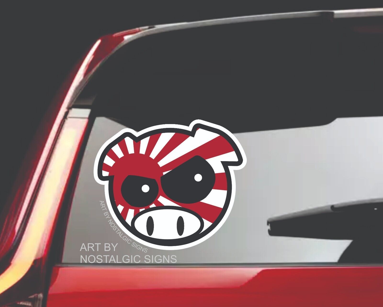 JDM sticker bomb Angry Pig Rally sticker decal vinyl drift laptop Japan ...