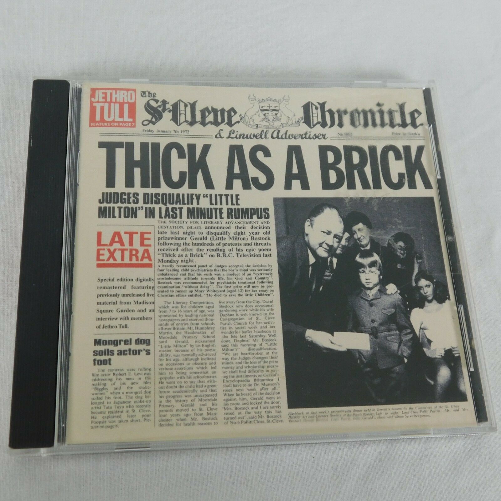 Jethro Tull Thick as a Brick CD 1997 25th Anniversary Live Madison ...