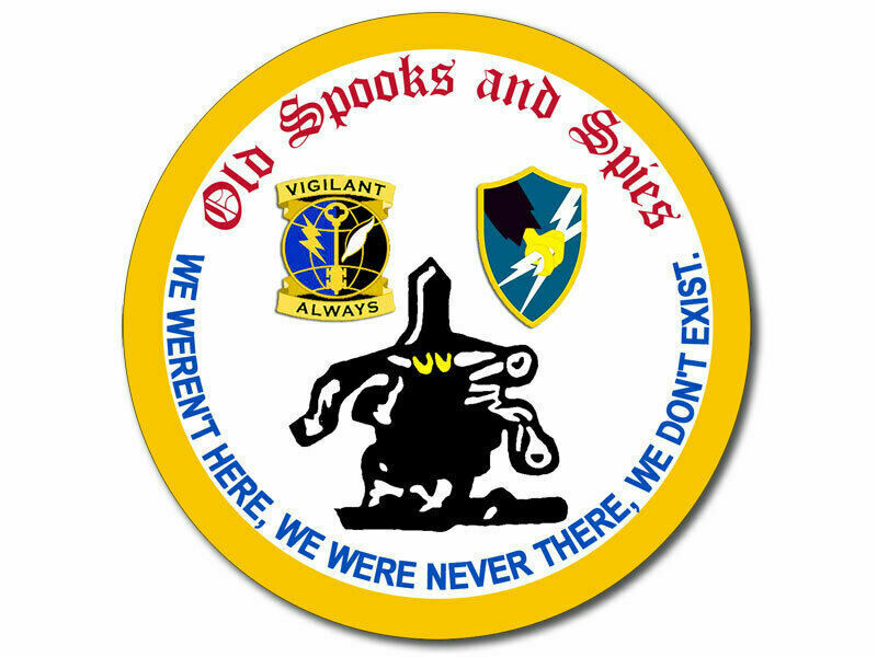 4" Old Spies and Spooks Sticker asa army security agency sticker decal ...