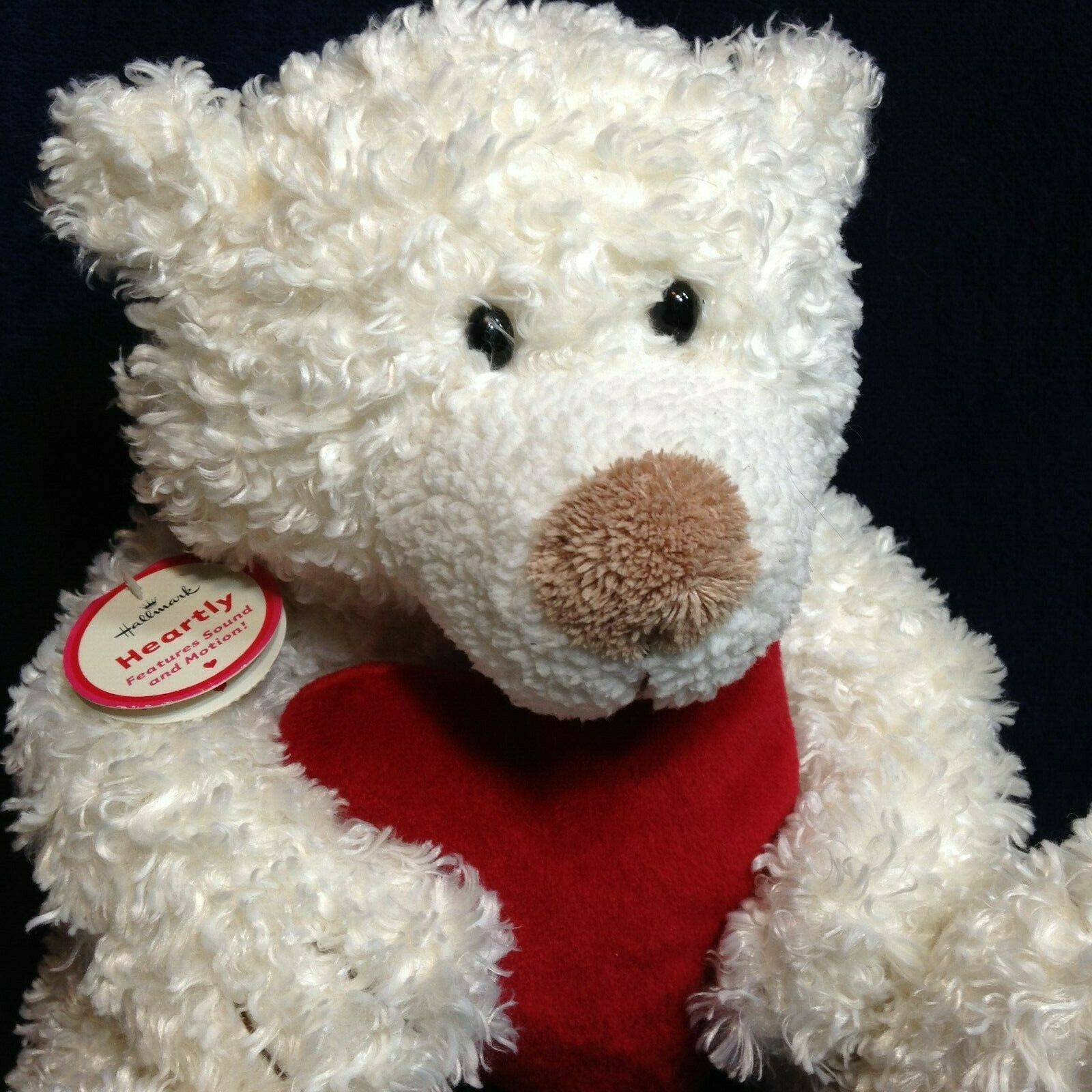 Hallmark Heartly Animated Talking Teddy Bear Plush Stuffed Doll Sound ...