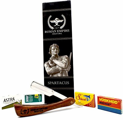 ROMAN EMPIRE SHAVING Spartacus Straight Razor for Professional Barber ...
