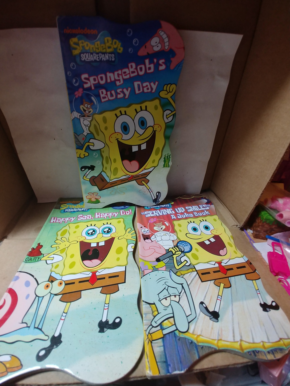 Lot of 3 Nickelodeon SpongeBob Squarepants Boardbooks Storybooks Books ...