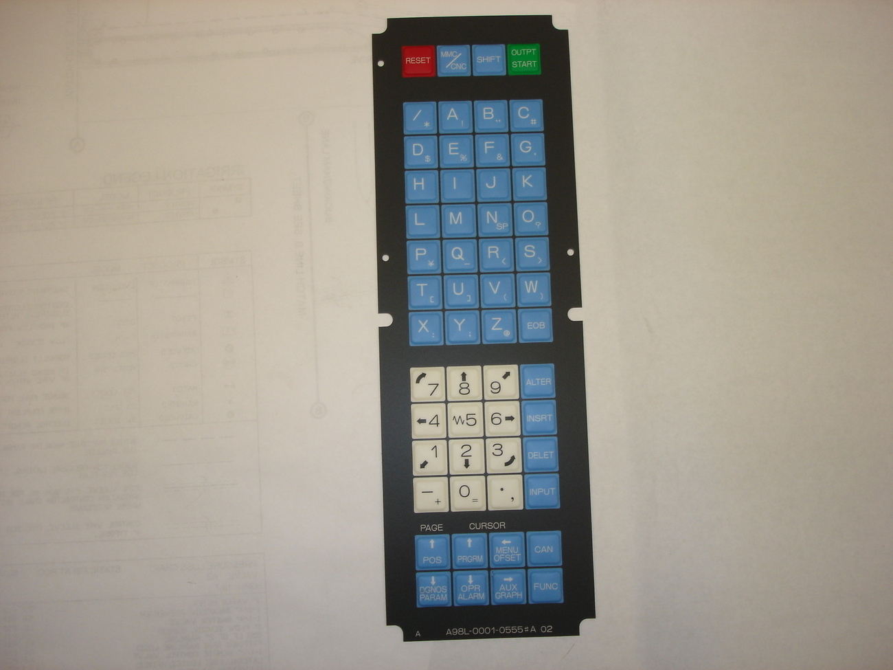 Fanuc Membrane Key Sheet A98L-0001-0555#A - Other