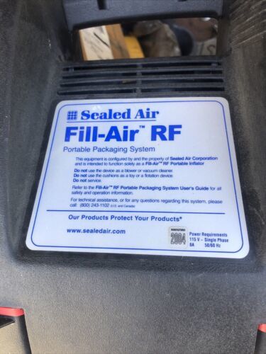 Sealed Air Fill-Air RF Portable Packaging System Inflator 4 Box Of Bags ...