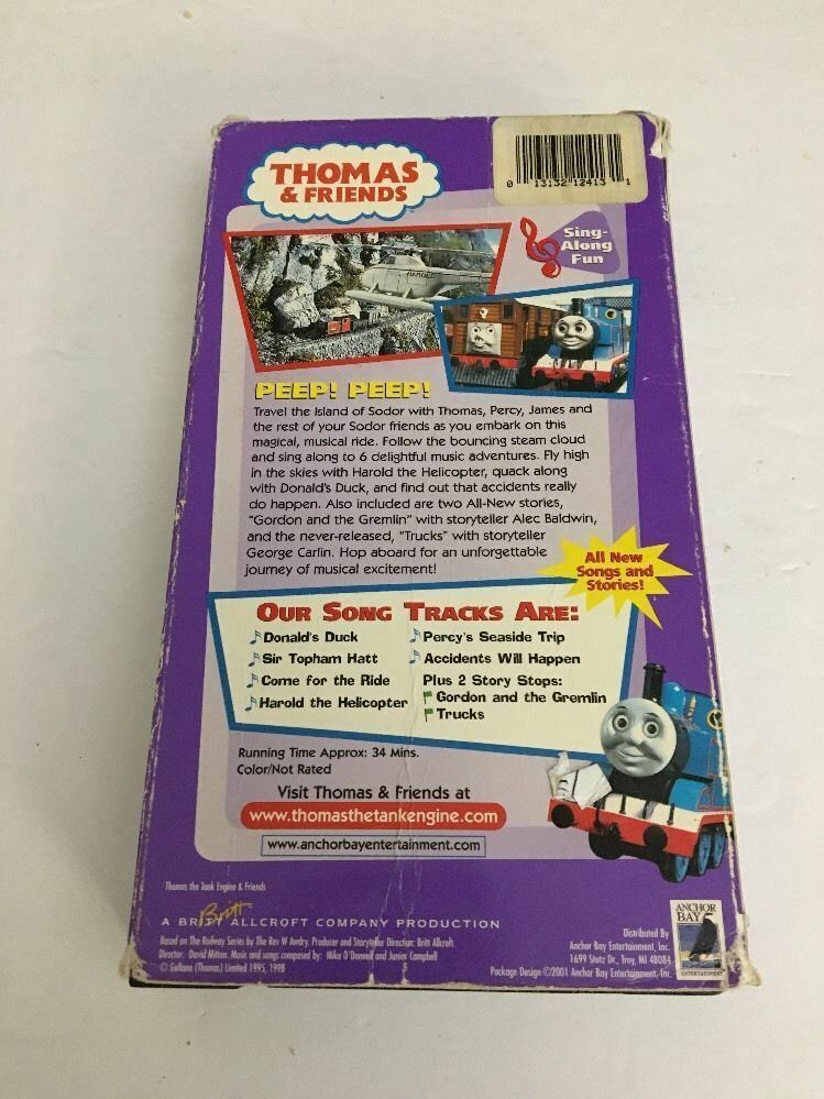Thomas & Friends-Thomas' Trackside Tunes VHS Bande 2001-TESTED-RARE ...