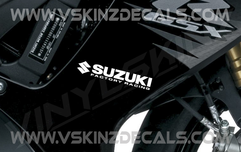 Suzuki Factory Racing Logo Fairing Decals Stickers Premium Quality 5 ...