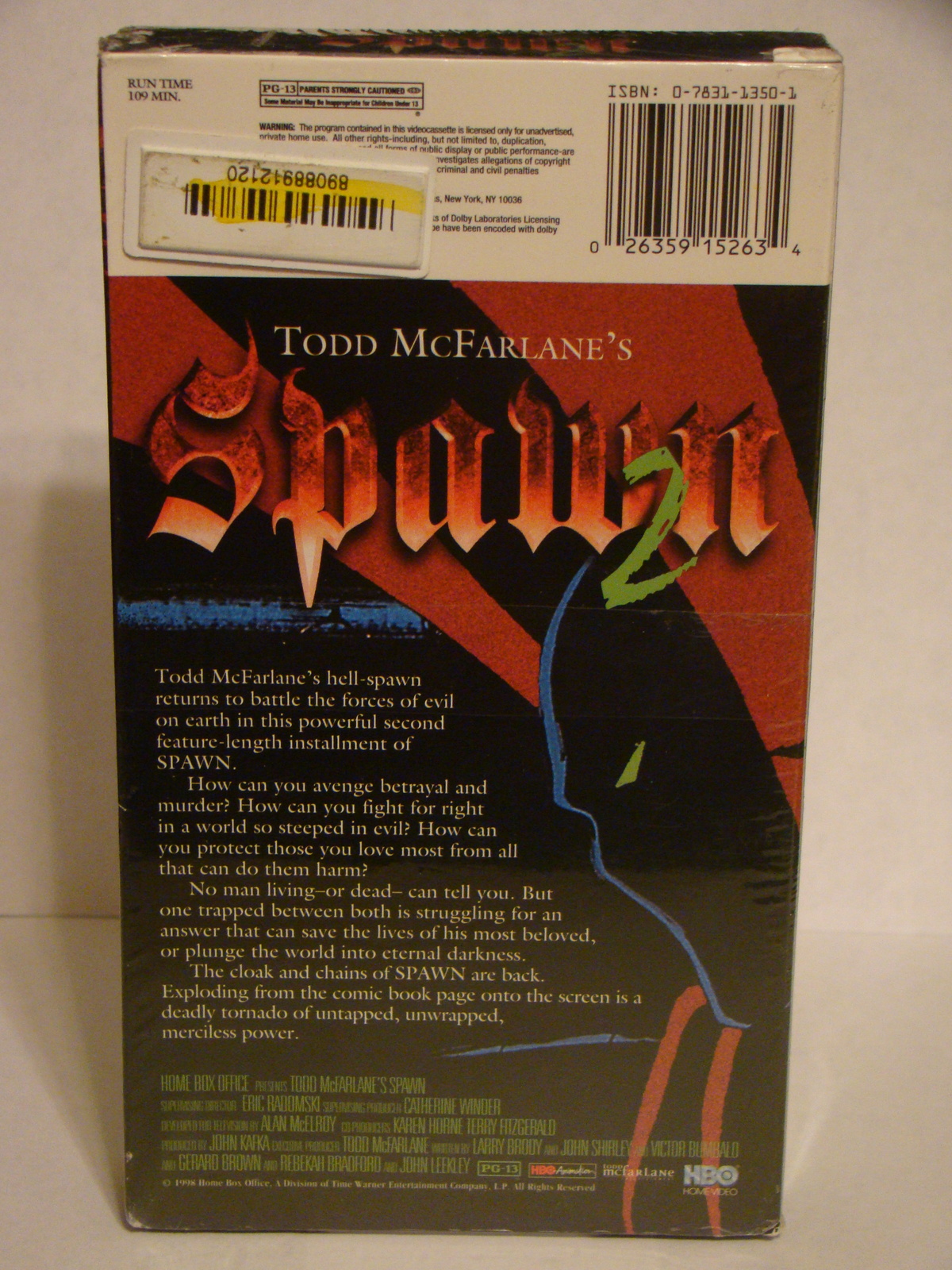 VHS - TODD McFARLANE'S - SPAWN 2 - VHS Tapes