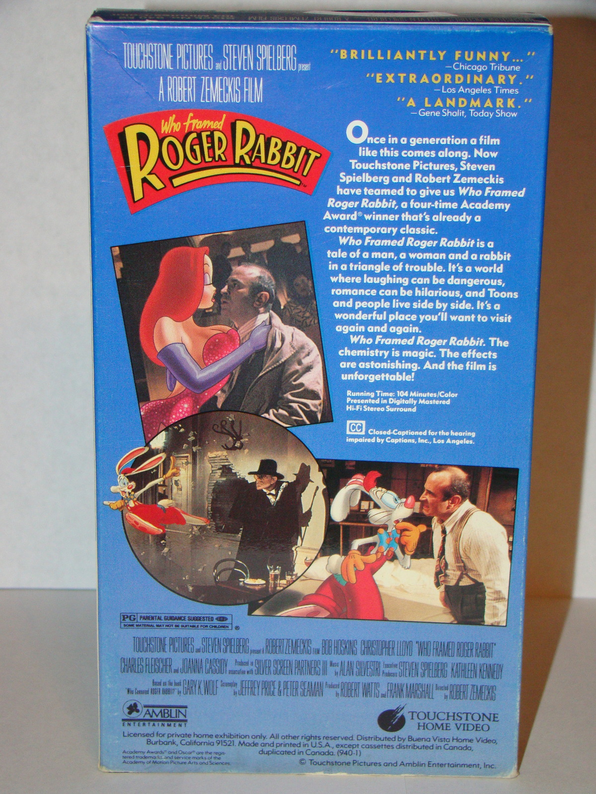 VHS - who framed ROGER RABBIT - VHS Tapes
