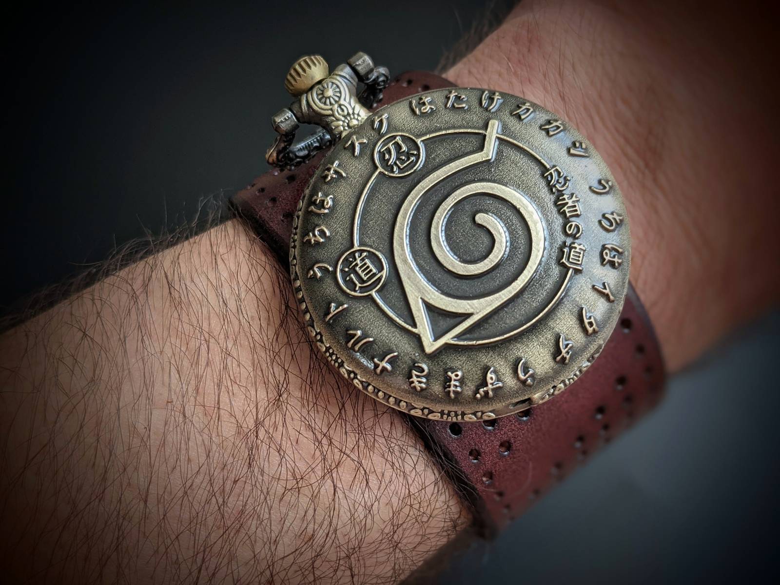 Naruto Weapon Konoha Ninja Village Watch, Steampunk Watch, Genuine ...