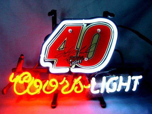 Coors Light Nascar #40 Beer Bar Neon Light Sign 13" x 8" - Other ...