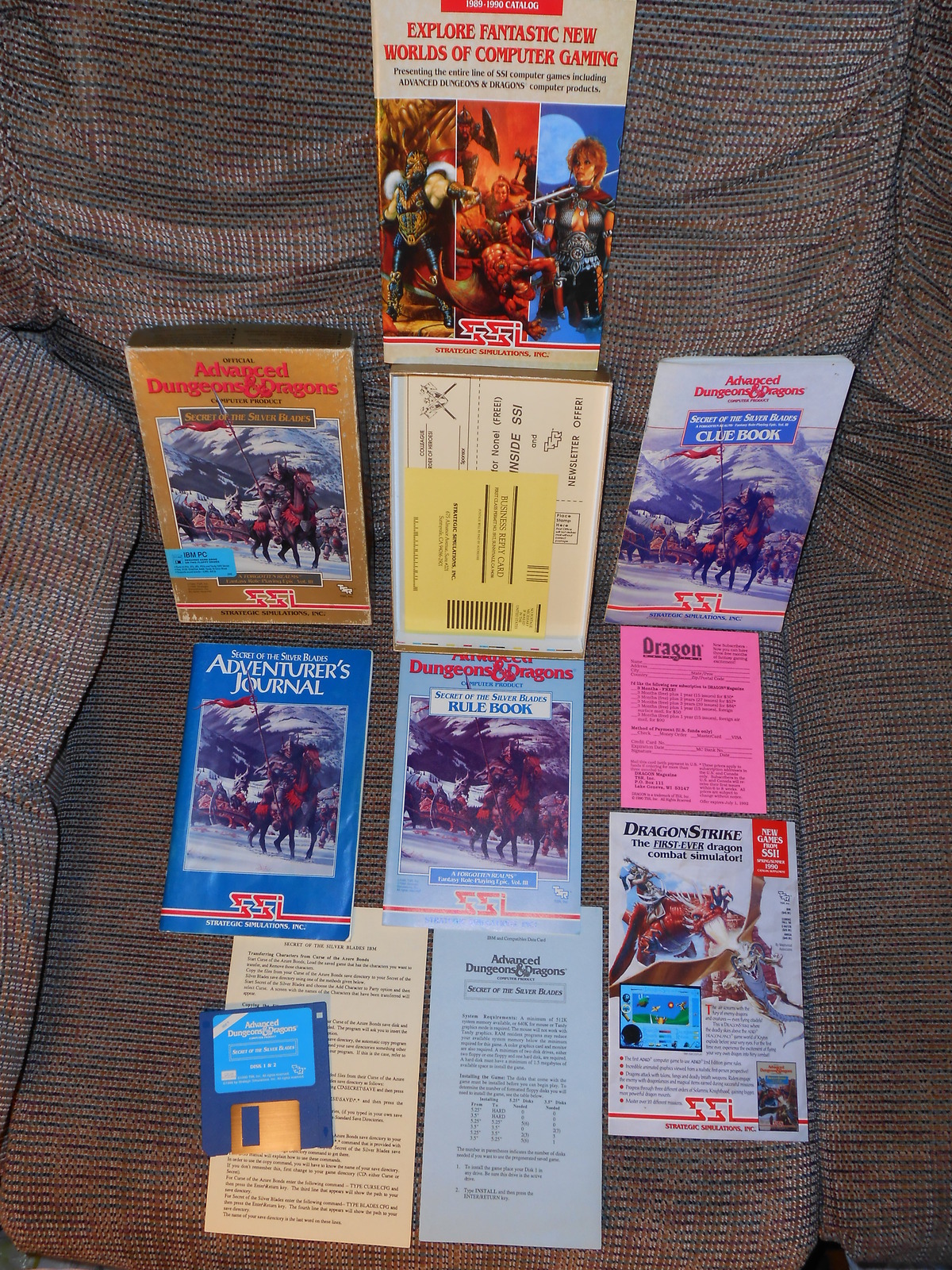 Secret of the Silver Blades and clue book - Vintage Manuals & Merchandise