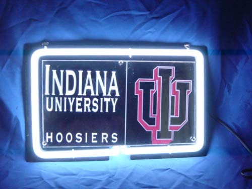 Indiana University Hoosiers 3D Beer Bar Neon Light Sign 11'' x 8 ...