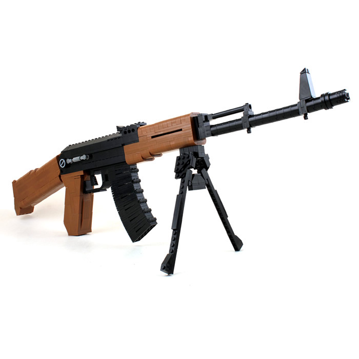 AK-47 Assault Rifle Building Block Gun - Compatible With Lego Bricks ...