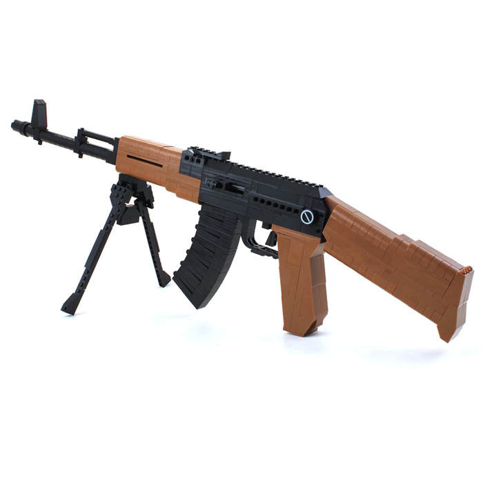 AK-47 Assault Rifle Building Block Gun - Compatible With Lego Bricks ...